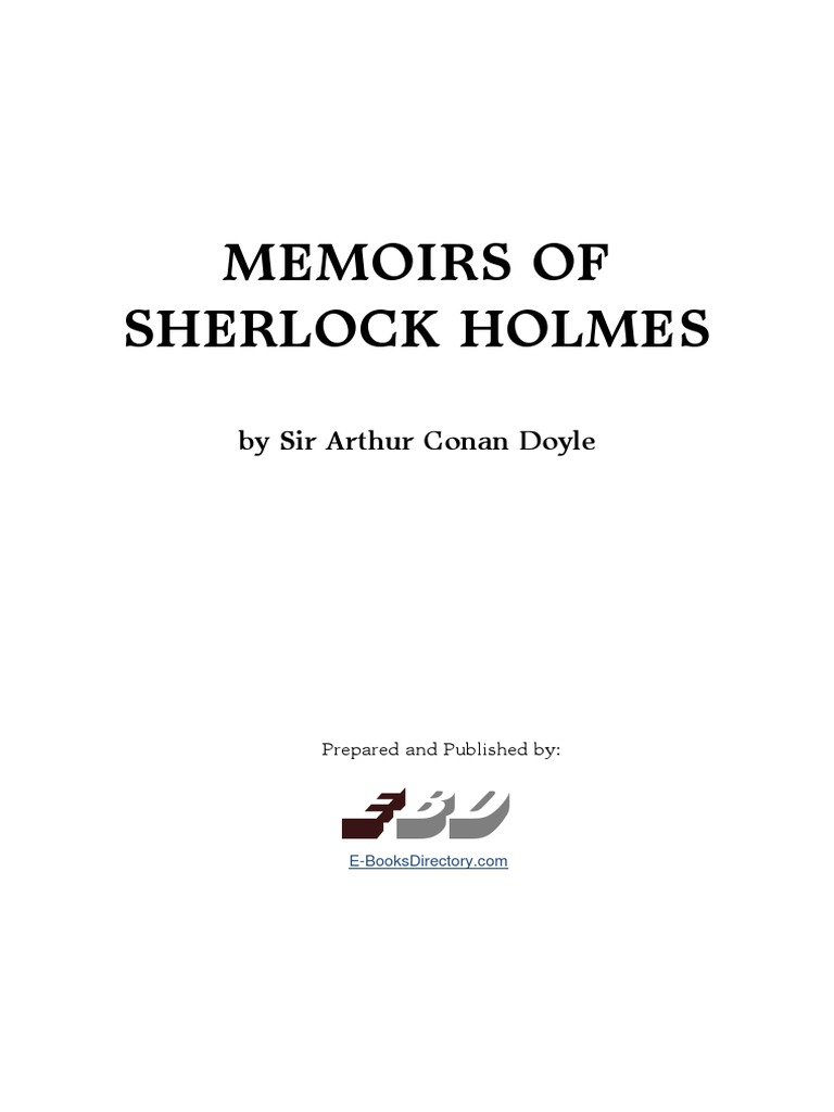 Sherlock Holmes | PDF | Sherlock Holmes | The Final Problem