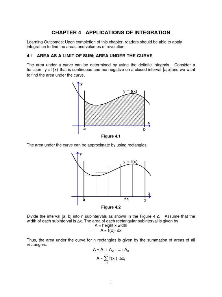 MAT097 Chapter 4 Applications of Integration (With Solution) | PDF ...