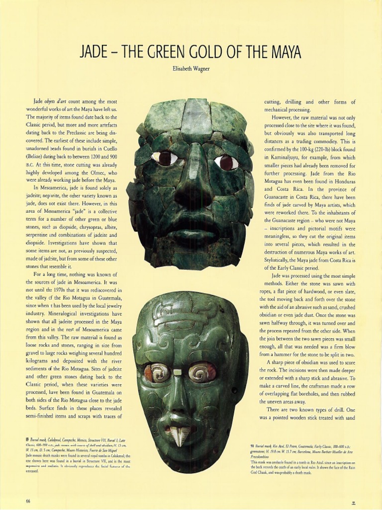 Mesoamerica - Jade-The Green Gold of The Maya | PDF