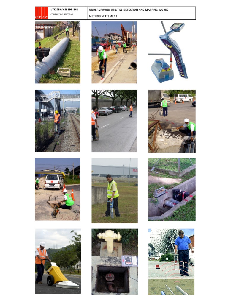 04 Method Statement Utility Detection by UTIC | Download Free PDF ...