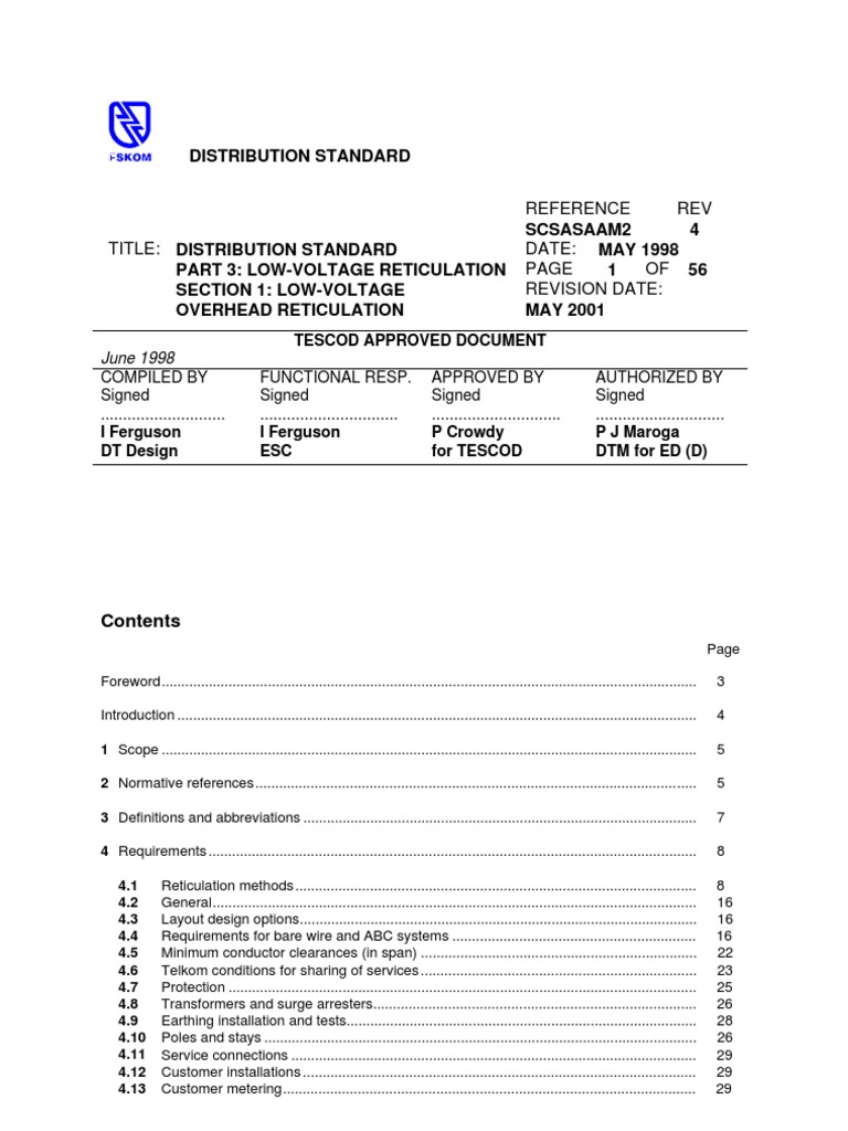 Distribution Standard: Reference REV Title: Distribution Standard Date ...