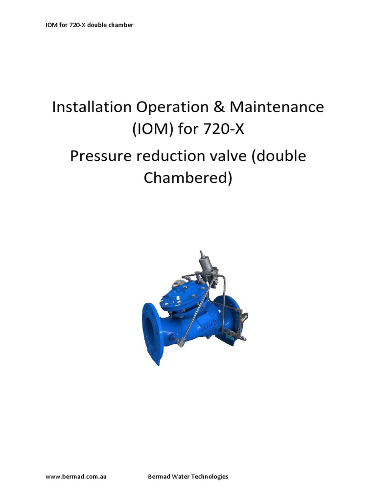 Installation Operation Maintenance Manual IOM 720 X | PDF | Valve ...
