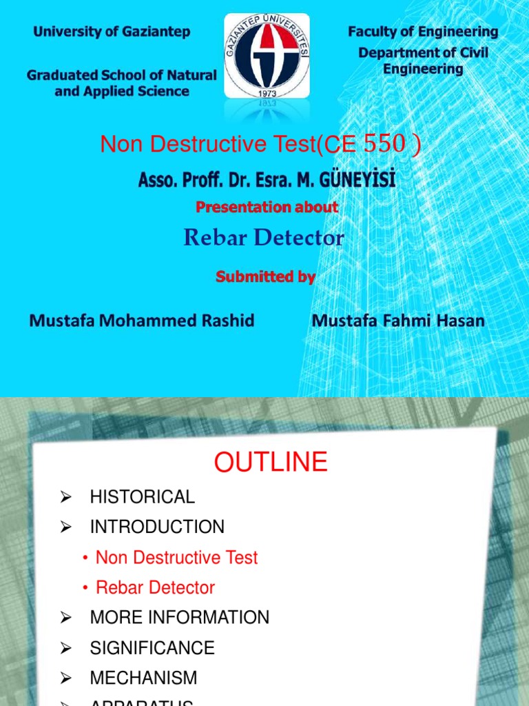 Rebar Detection NDT Techniques | PDF | Nondestructive Testing | Concrete