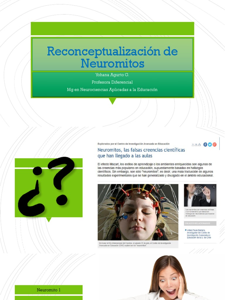 Neuromitos en la Educación y Aprendizaje | PDF | Cerebro | Aprendizaje