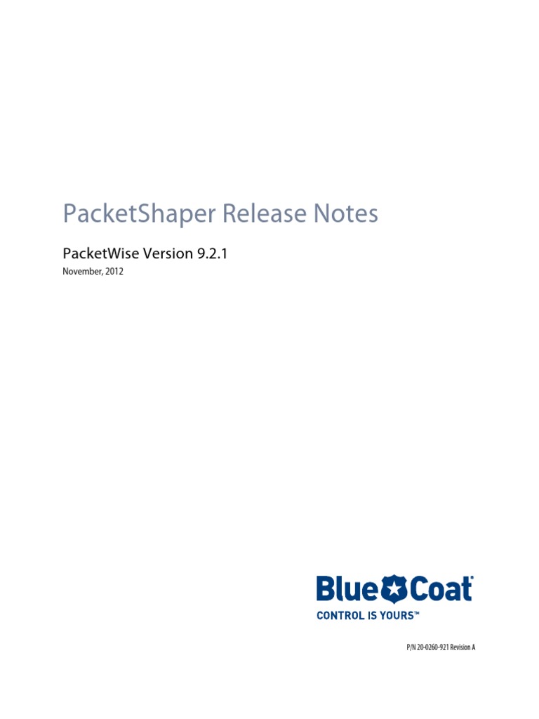 Packetshaper Release Notes: Packetwise Version 9.2.1 | PDF | File ...