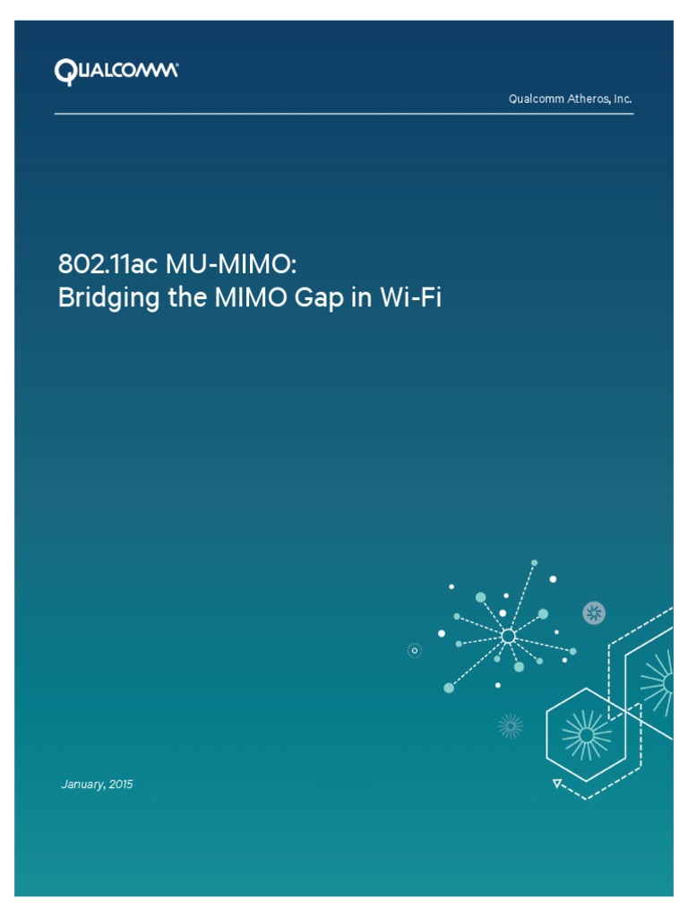 802 11ac Mu Mimo Bridging The Mimo Gap in Wi Fi | PDF | Ieee 802.11 | Mimo