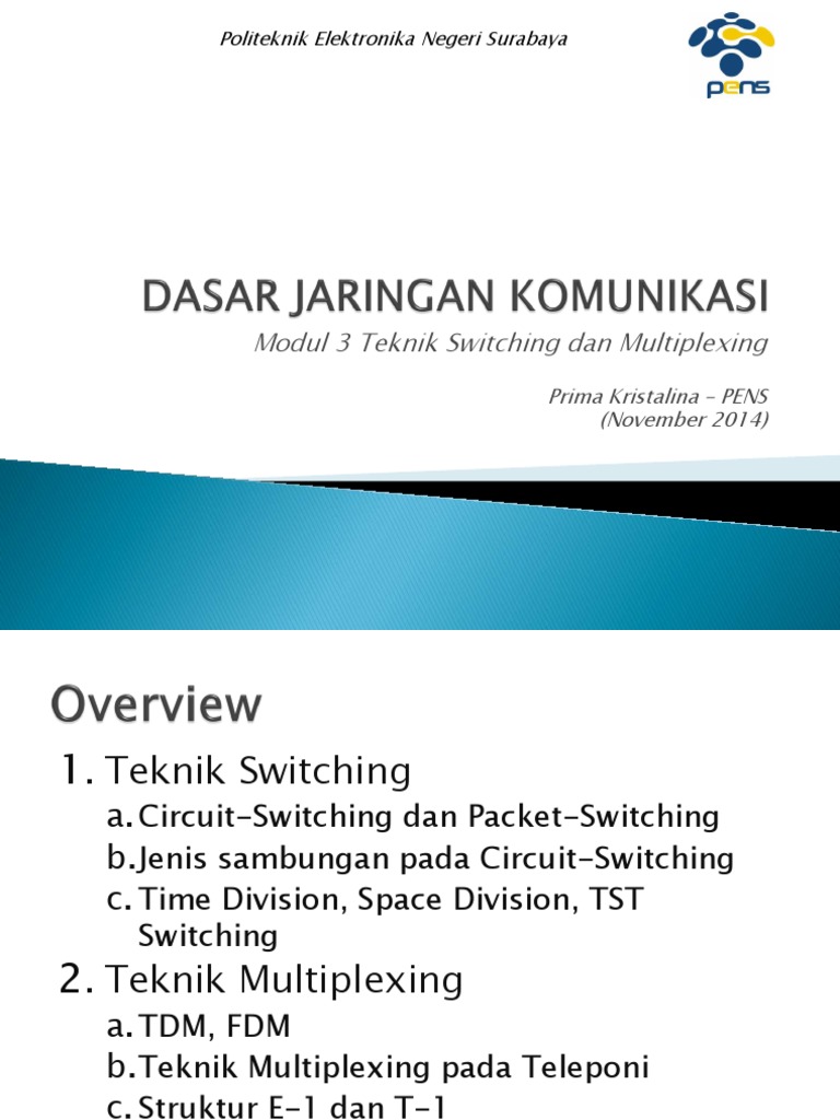 Teknik Switching dan Multiplexing Jaringan | PDF | Teknologi & Rekayasa