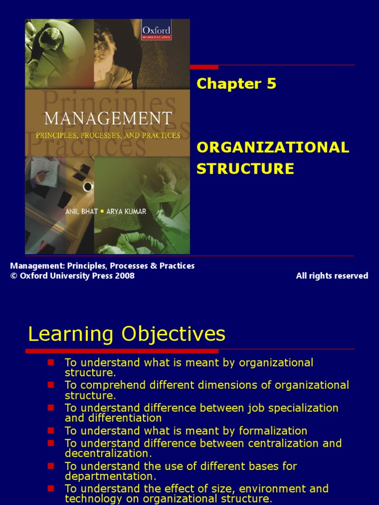 301 33 Powerpoint Slides Chapter 5 Organizational Structure | PDF ...