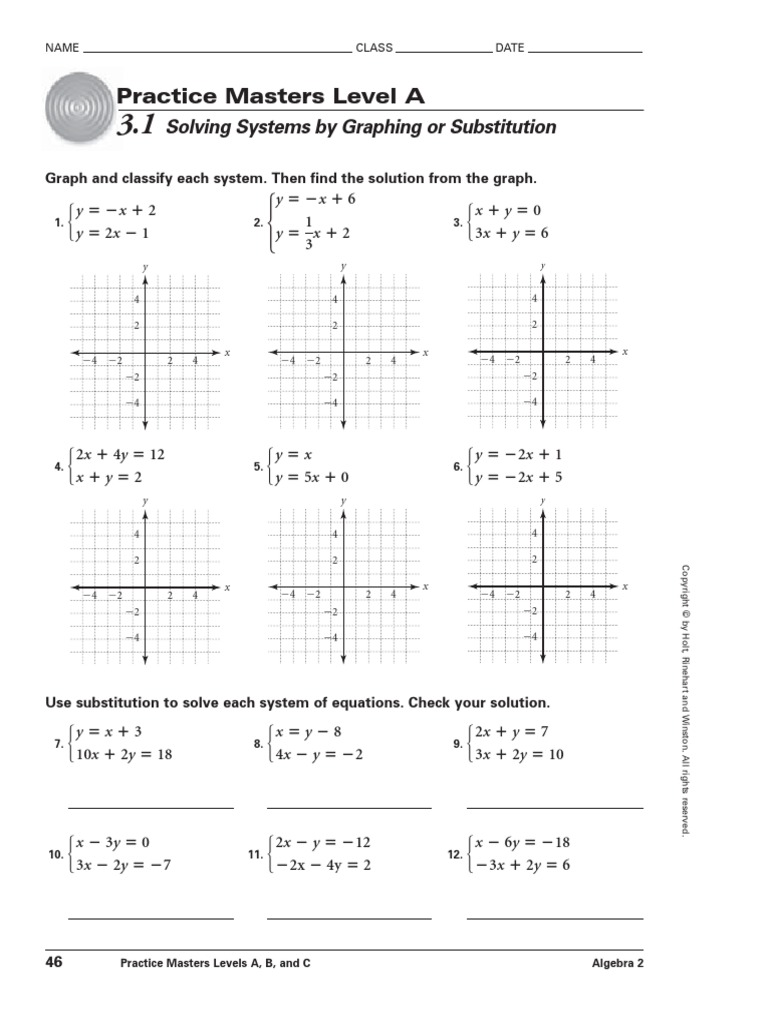 Chapter 3 Worksheets PDF | PDF | Algebra | Teaching Mathematics
