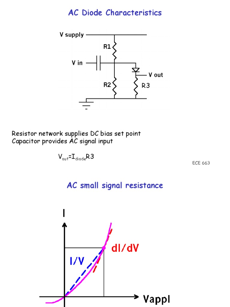 Lec10 Diode AC | PDF | P–N Junction | Capacitor