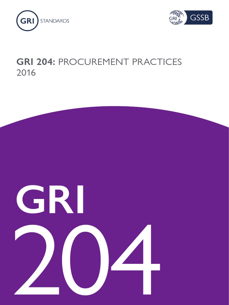 Gri 204 Procurement Practices 2016 | Supply Chain | International ...