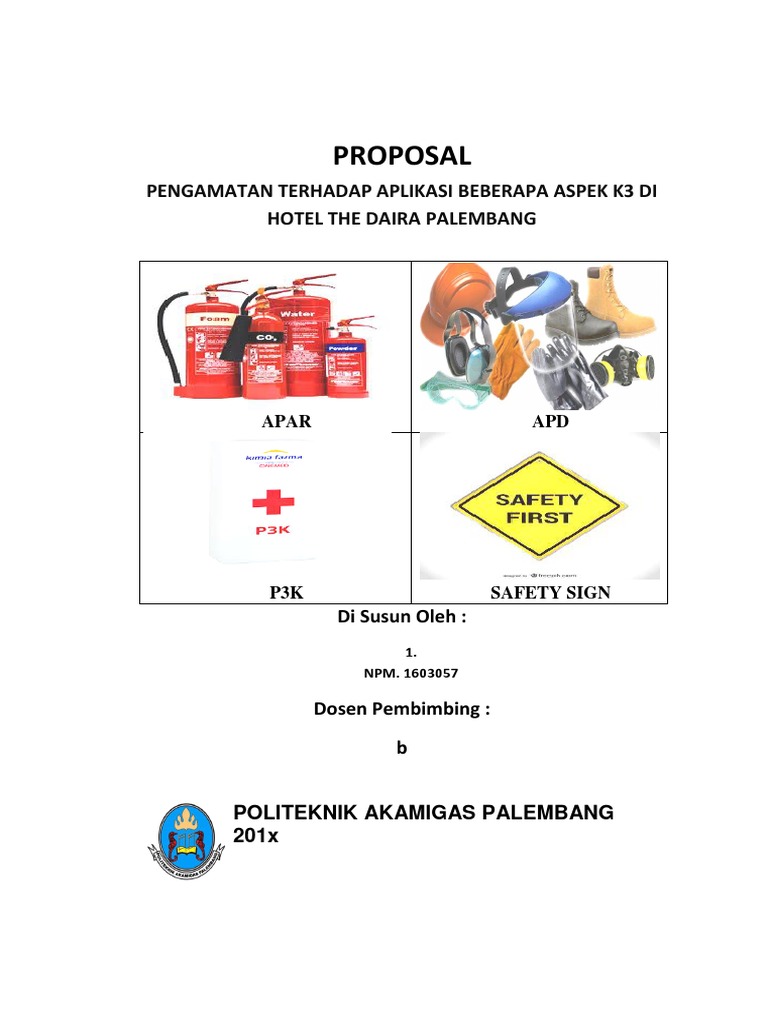 Proposal Pengamatan k3 Di Hotel | PDF