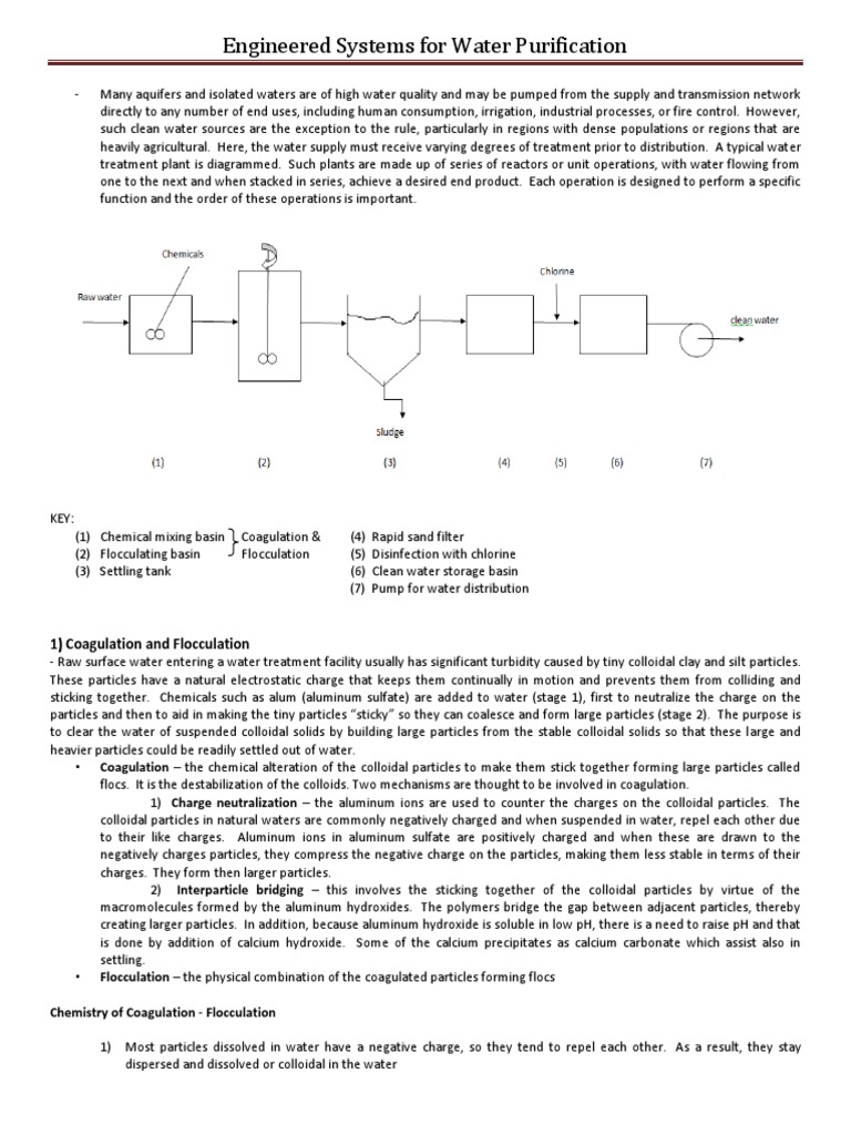 Engineered Systems For Water Purification | PDF | Water Purification ...