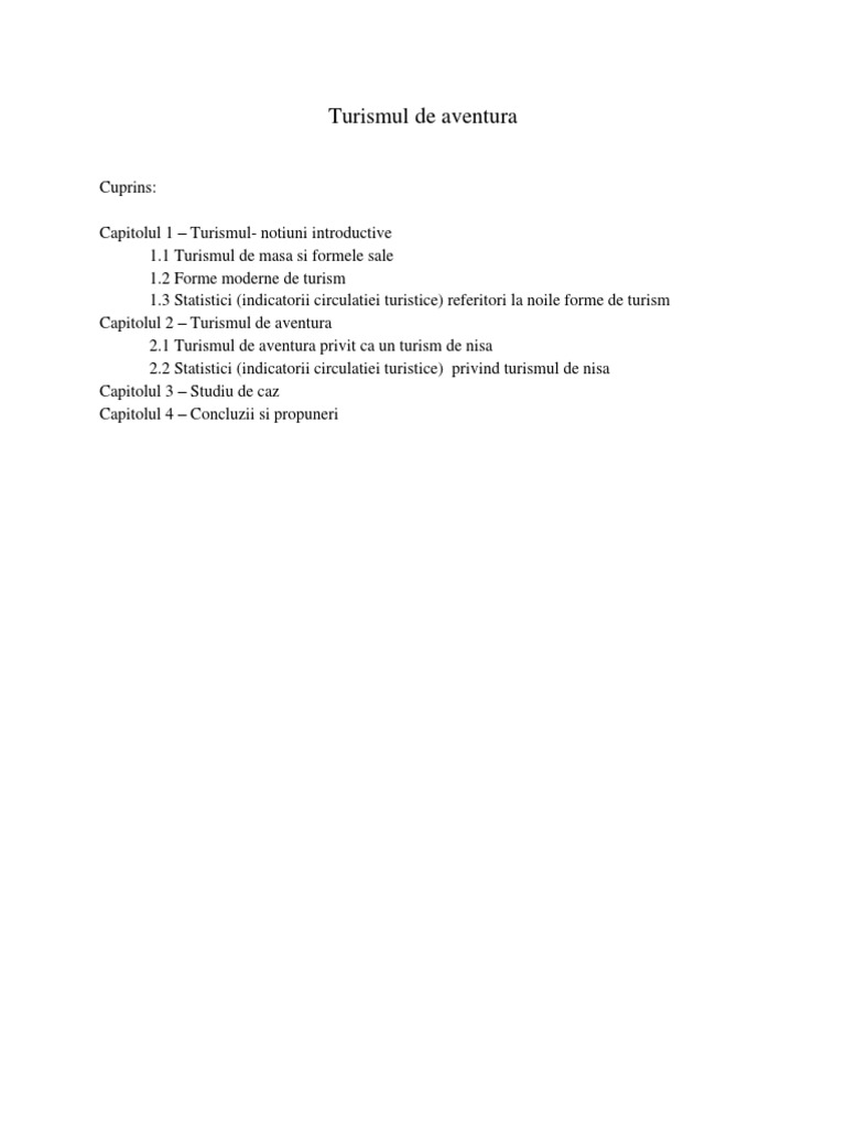Turismul de Aventura | PDF
