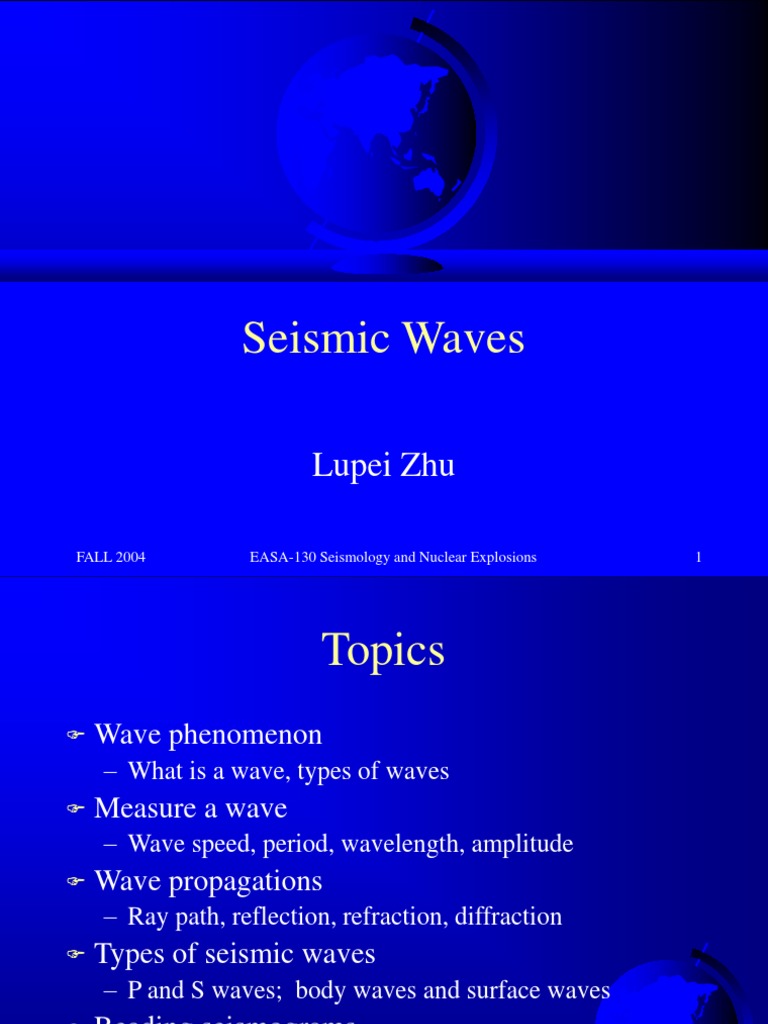 Seis Waves | PDF | Waves | Seismology