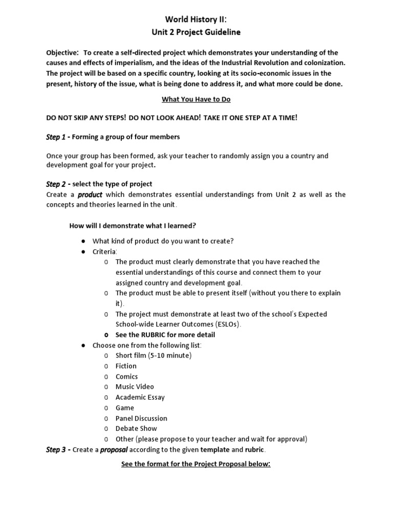World History II Q2 Project Guideline - Docx-2 | PDF | Afghanistan | Asia