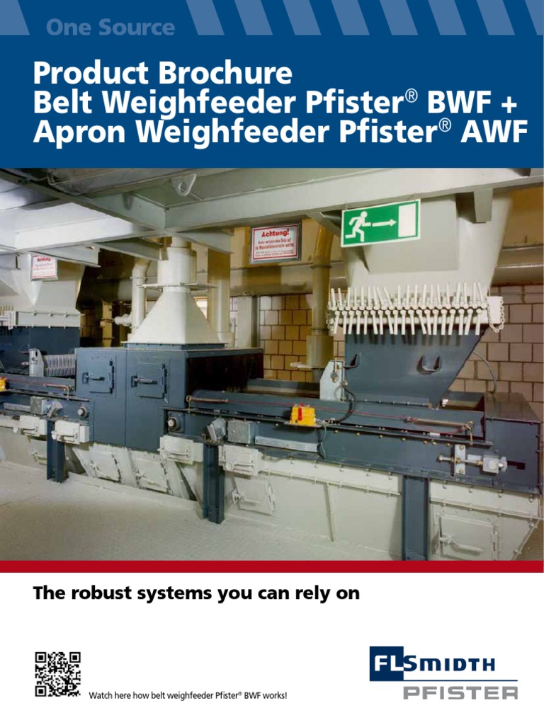 Brochurebeltweighfeeder Pfister BWF0217 | PDF | Belt (Mechanical) | Cement