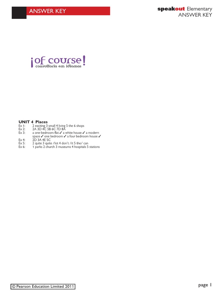 SpkOut Elem - Podcast 04 - Answer Key | PDF | Cuisine | Eating ...
