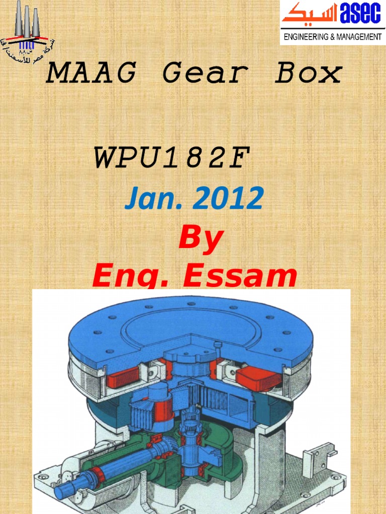 Maag Gear Box Wpu 182f | PDF | Gear | Bearing (Mechanical)