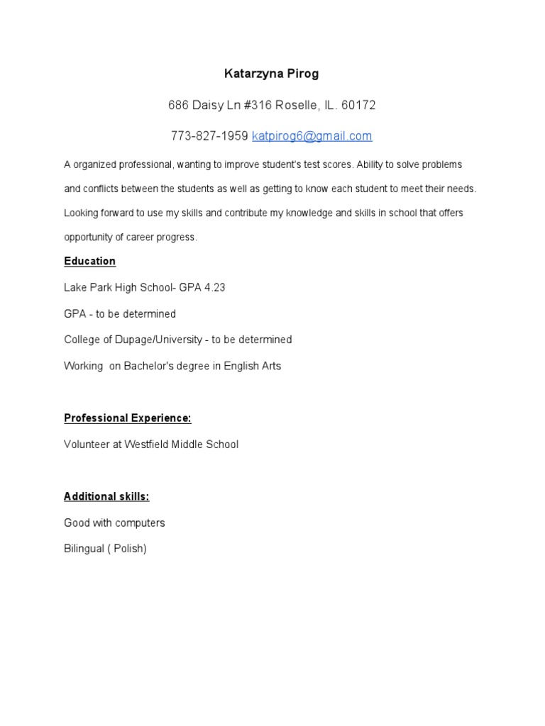 Student Success Advocate Resume | PDF