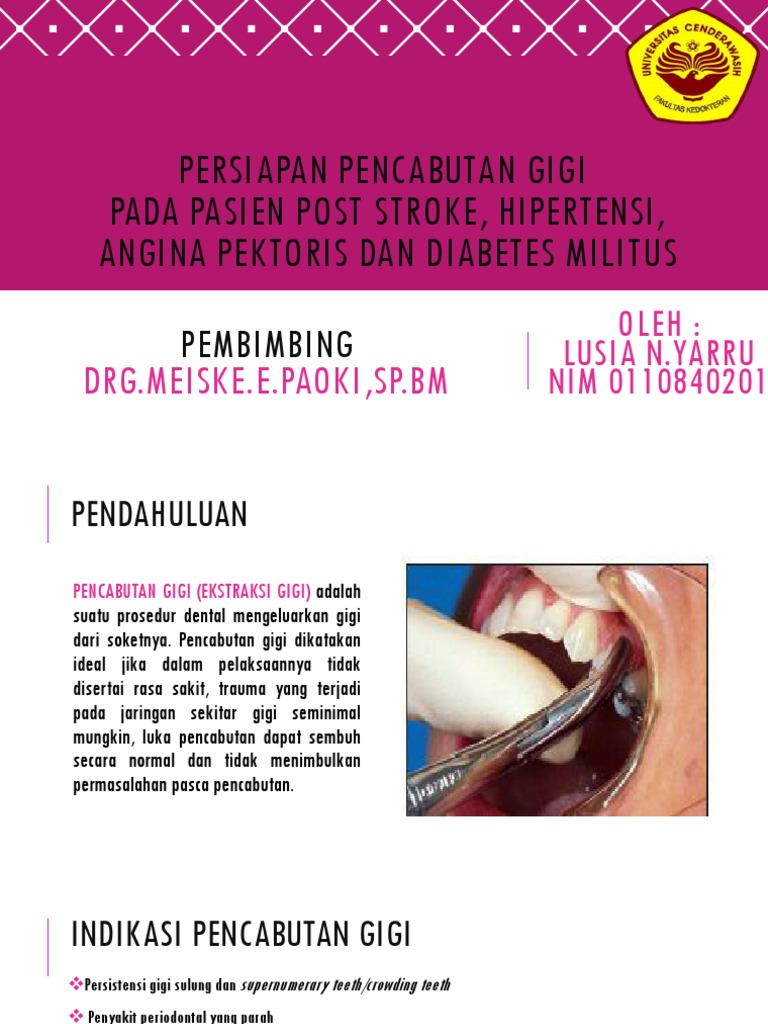 Persiapan Pencabutan Gigi | PDF