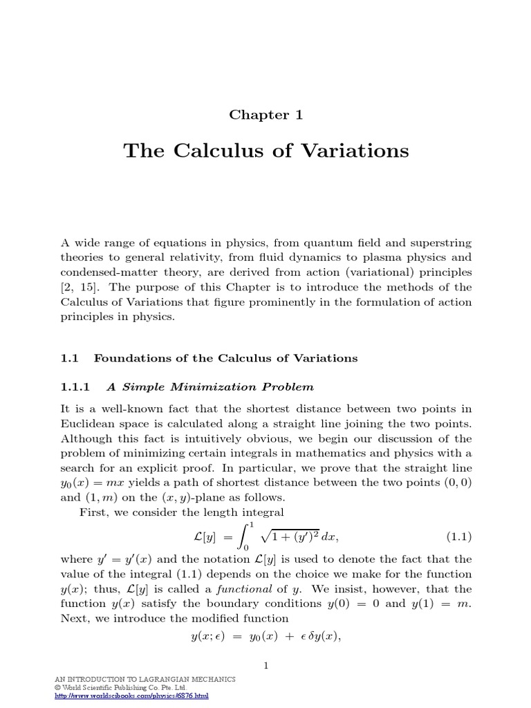The Calculus of Variations: August 28, 2008 21:49 World Scientific Book ...