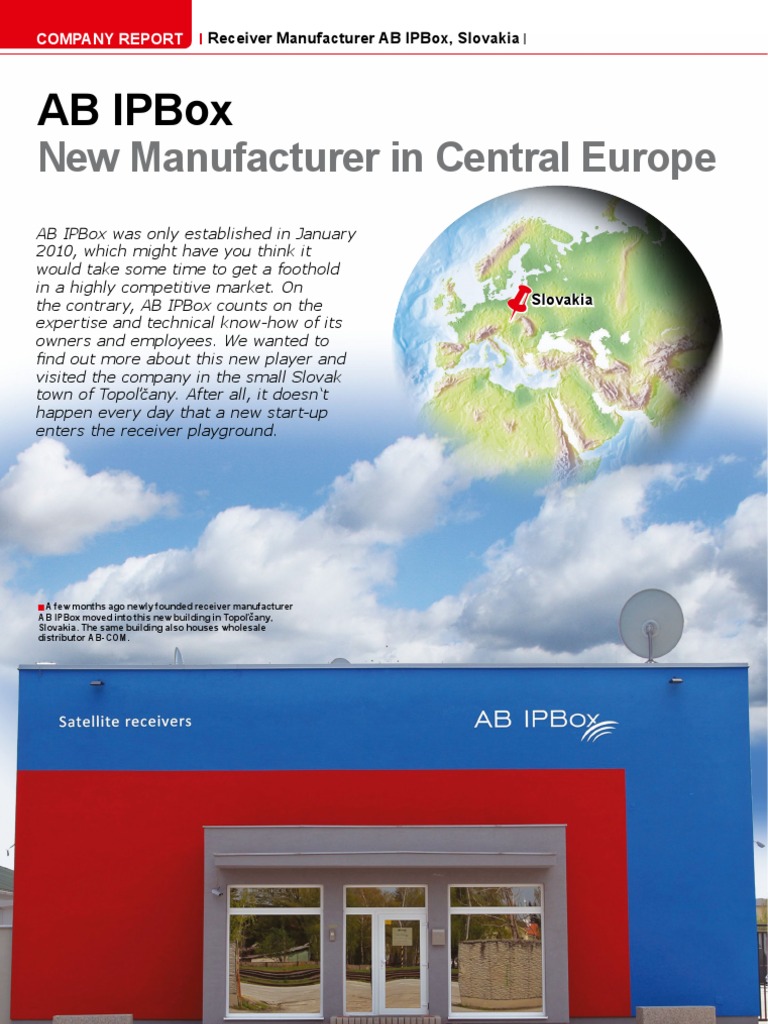 Ab Ipbox: New Manufacturer in Central Europe | PDF | Communication | Business