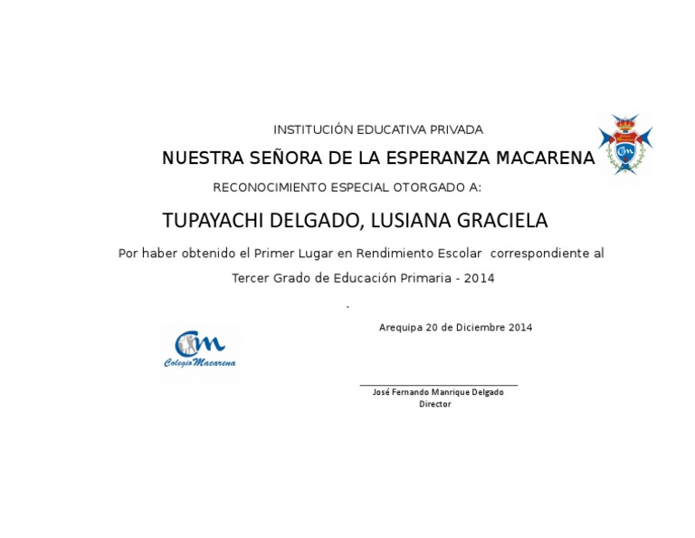 Modelo Diploma | PDF