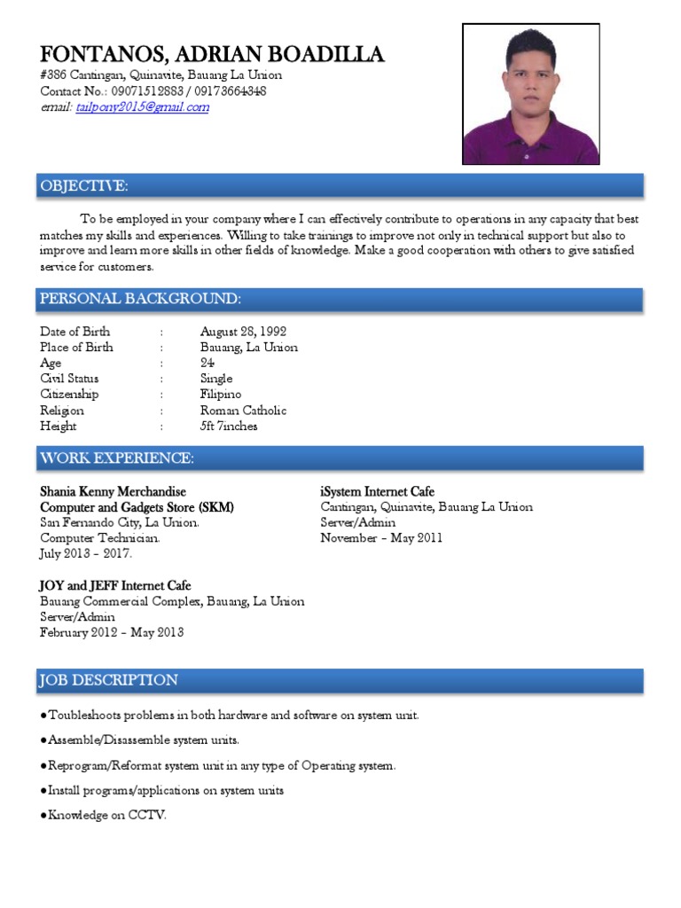 Resume 101 | PDF | Computing | Computing And Information Technology