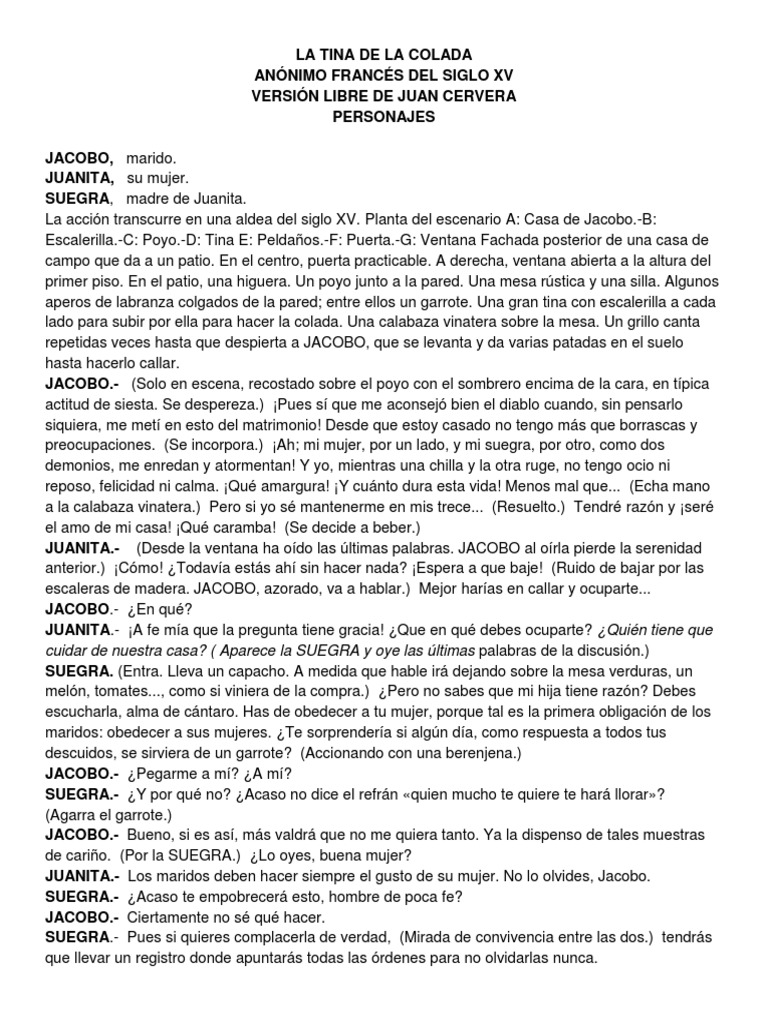 La Tina de La Colada | PDF | Alimentos