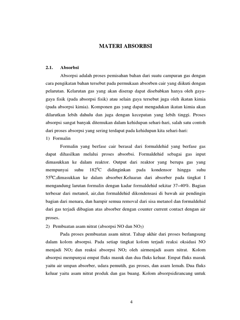 Wetted Wall Absorption Column | PDF