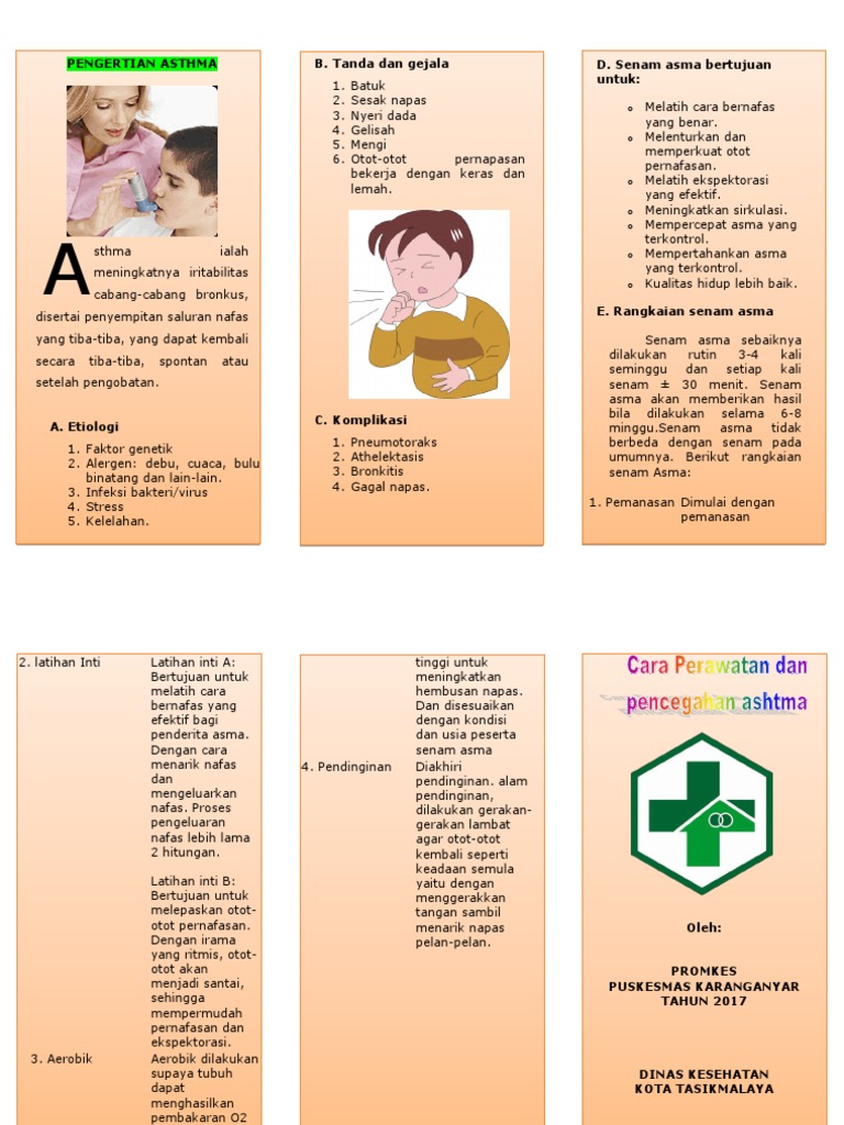 Leaflet Senam Asthma | PDF