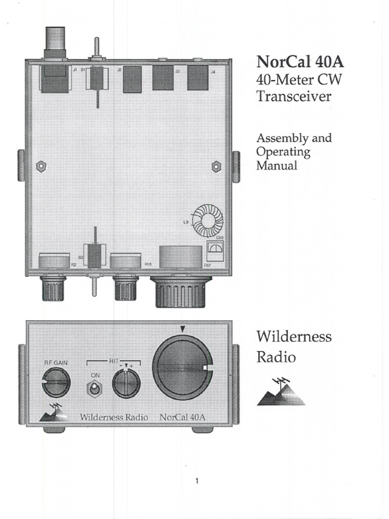 NorCal 40A Transceiver - Manual PDF | PDF
