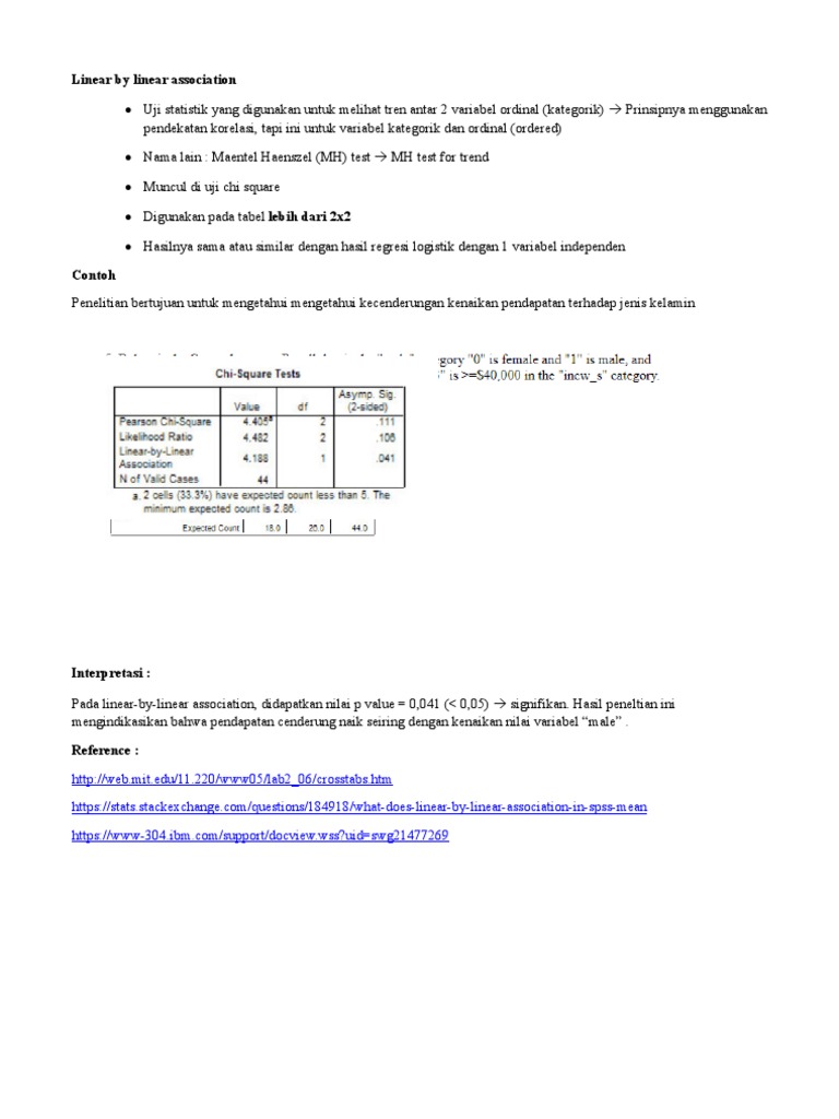 Linear by Linear Association-RA | PDF