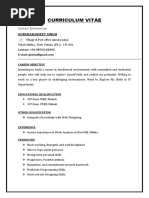 Simple Bio Data Format | PDF