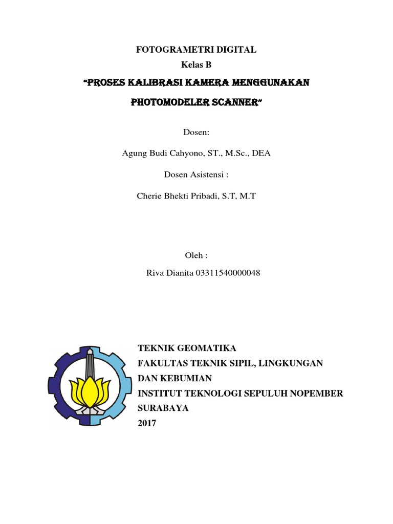Proses Kalibrasi Kamera Menggunakan Photomodeler Scanner | PDF
