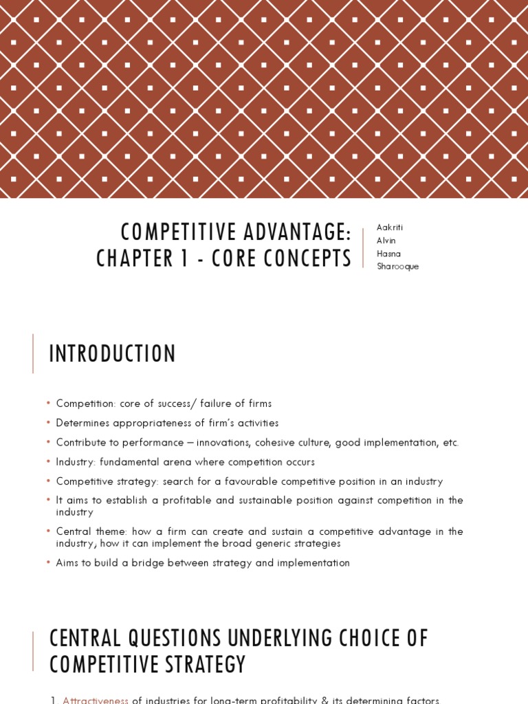 Competitive Advantage Strategies Explained | PDF | Competitive ...