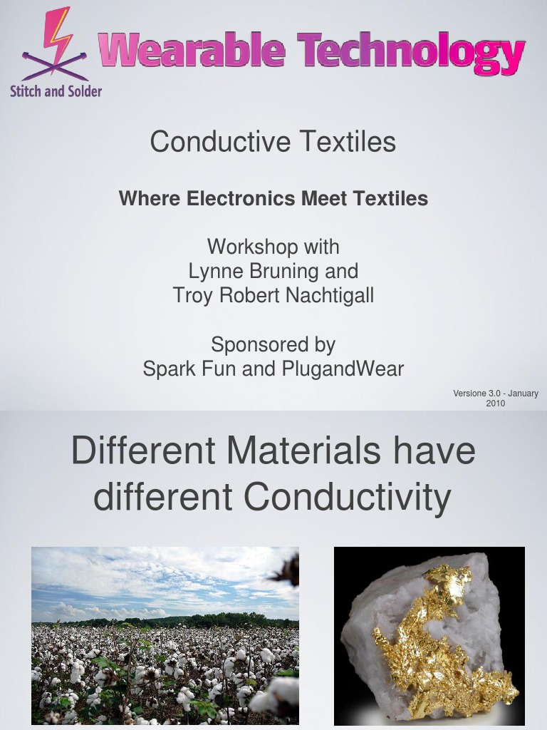 Conductive Textiles Workshop Overview | PDF