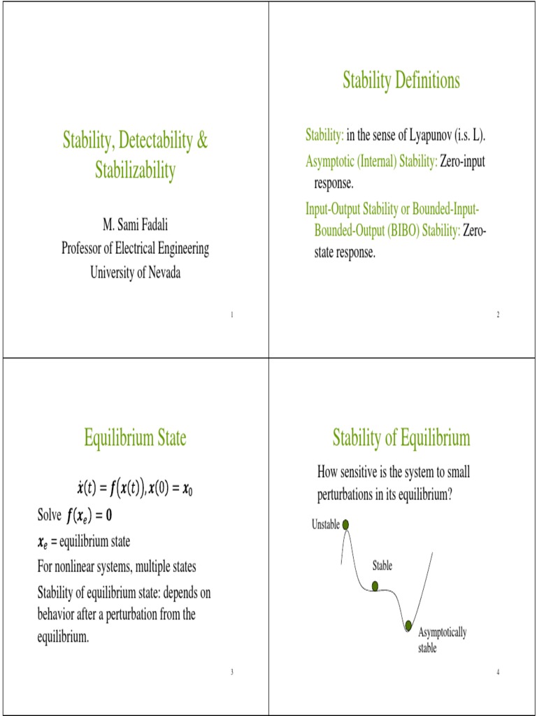 BIBO stability proof.pdf | Stability Theory | Systems Theory