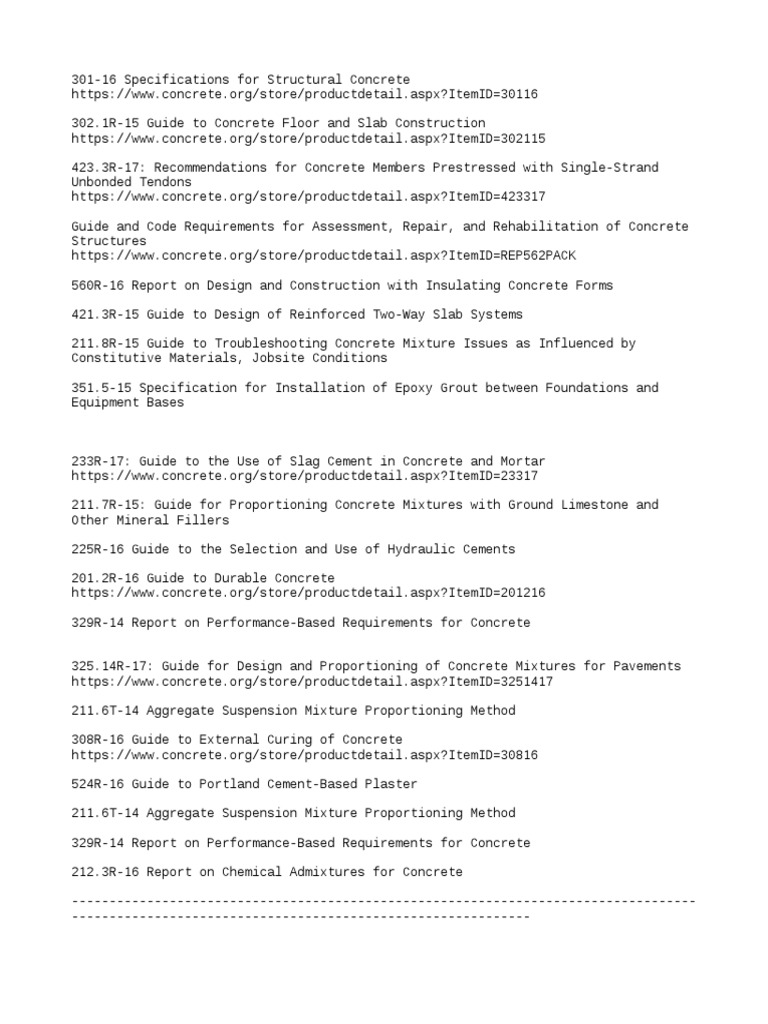 Aci Guides | PDF | Prestressed Concrete | Concrete