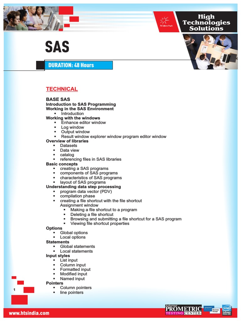 Sas Base & Advance | PDF | Sas (Software) | Sql