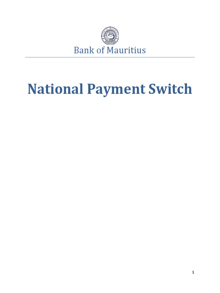 National Payment Switch Overview | PDF | Credit Card | Debit Card