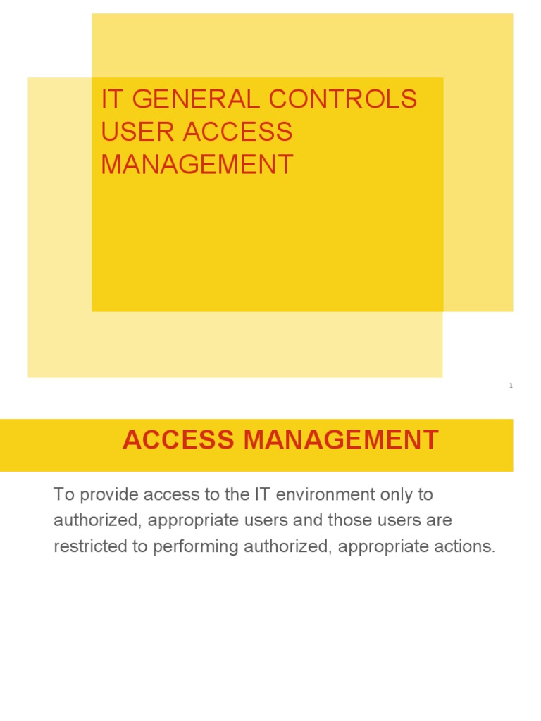 Itgcs Uam | PDF | Access Control | Computer Security