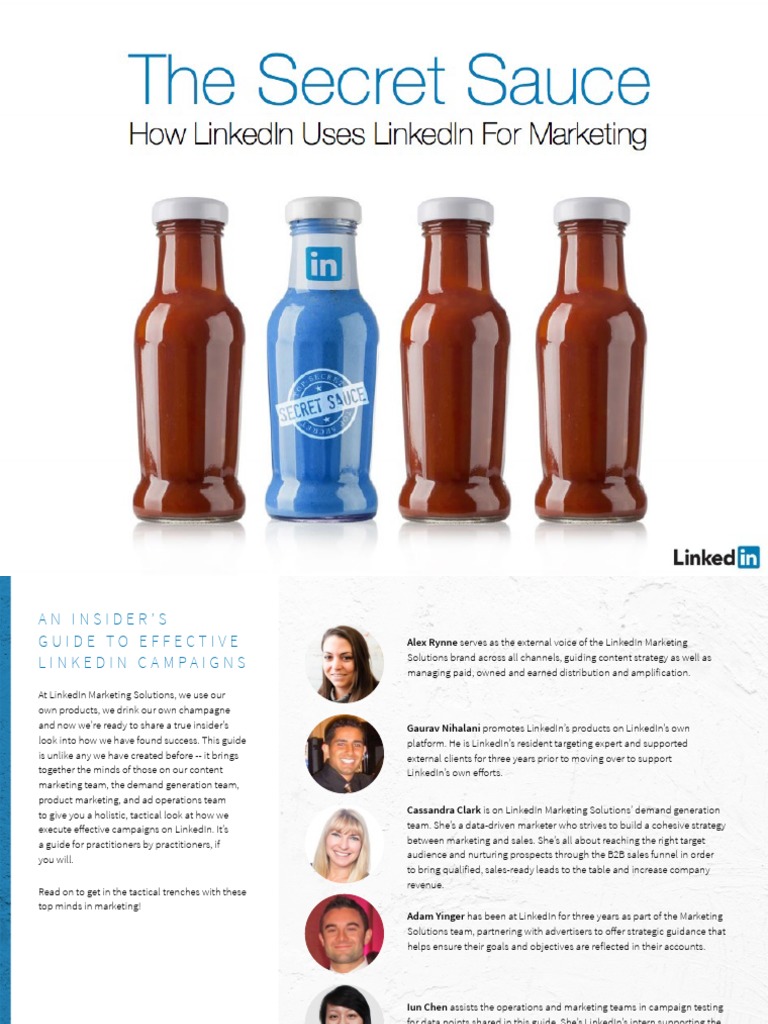 Linkedin Secret Sauce | PDF | Advertising | Linked In Linkedin Secret Sauce | PDF | Advertising | Linked In