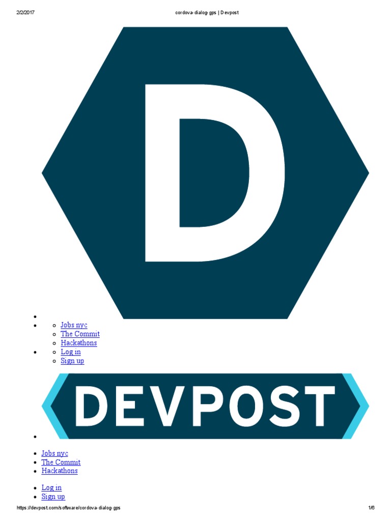 Cordova Dialog Gps - Devpost | PDF | Android (Operating System) | Parameter (Computer Programming)