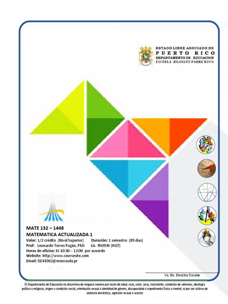 PR2018 MAT 131 1448 Prontuario y Plan de Evaluacion Directora | PDF | Prueba (evaluación ...