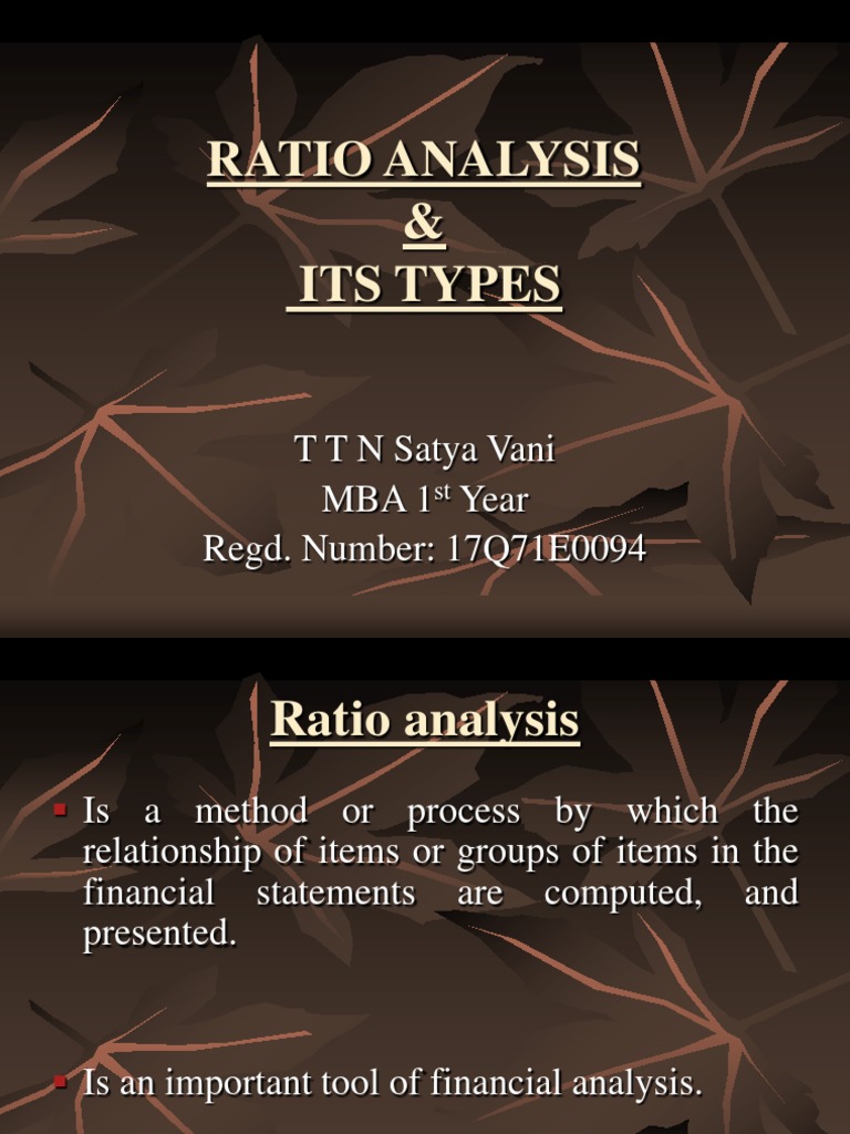 Types of Ratio Analysis Explained | PDF | Financial Ratio | Market ...