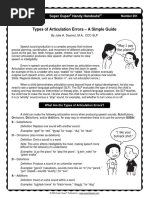 Cued Articulation Consonants Guide | PDF | Speech | Hand