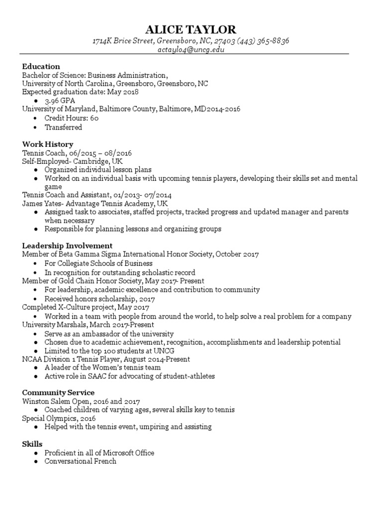American Resume Final | PDF | Career & Growth