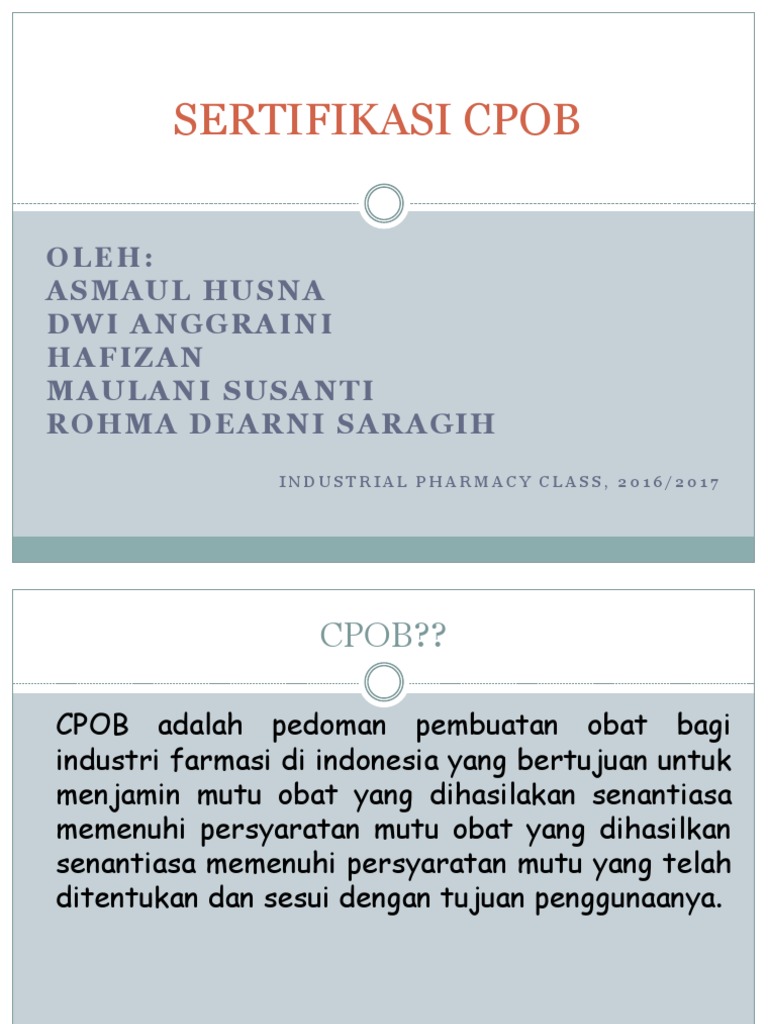 Tugas 3 Sertifikasi Cpob Pdf